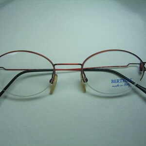 Bertelli, Eyeglasses, Titanium, Half Rim, Frames, Round, Oval, Men's ...