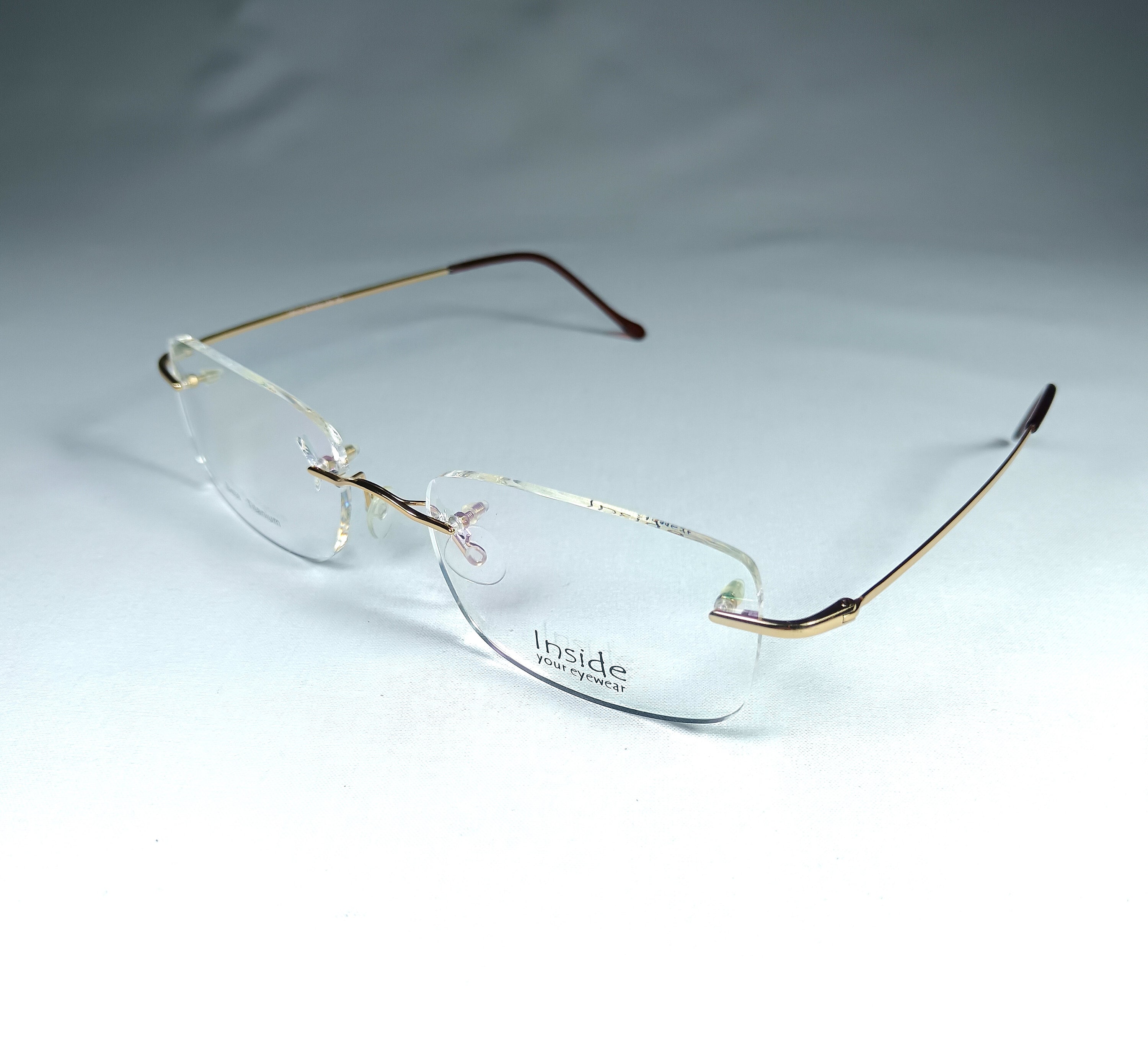 Eyeglasses, Rimless, Beta Titanium, Frames, Iye-japan, New Old Stock ...