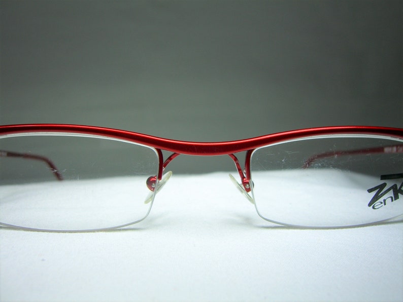 Zenka Eyeglasses Titanium Alloy Half Rim Square Oval - Etsy