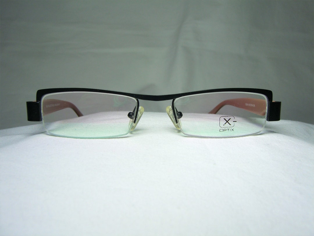 X Optix Half Rim Glasses, Titanium Alloy Frames, Fine Vintage - Etsy