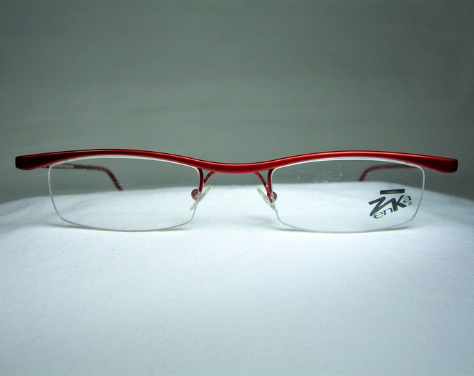 Zenka, Eyeglasses, Titanium Alloy, Half Rim, Square, Oval, Frames, Men ...