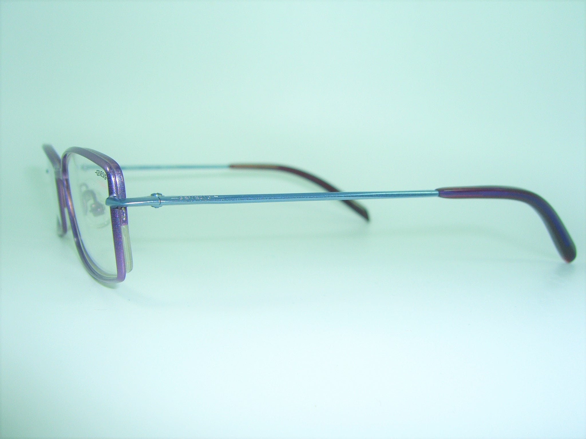 Genesis Eyeglasses Frames Titanium Square Oval NOS | Etsy