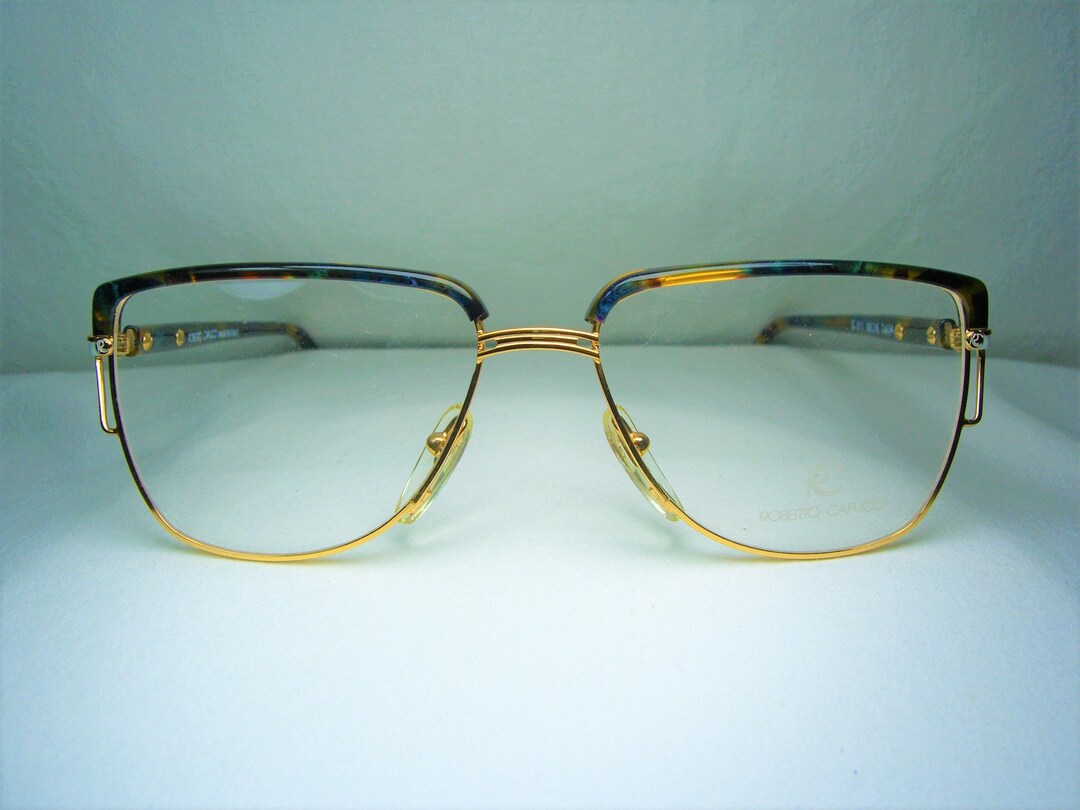 Robert Capucci Gold Plated Art Deco Eyeglasses, Oval Square Frames - Etsy