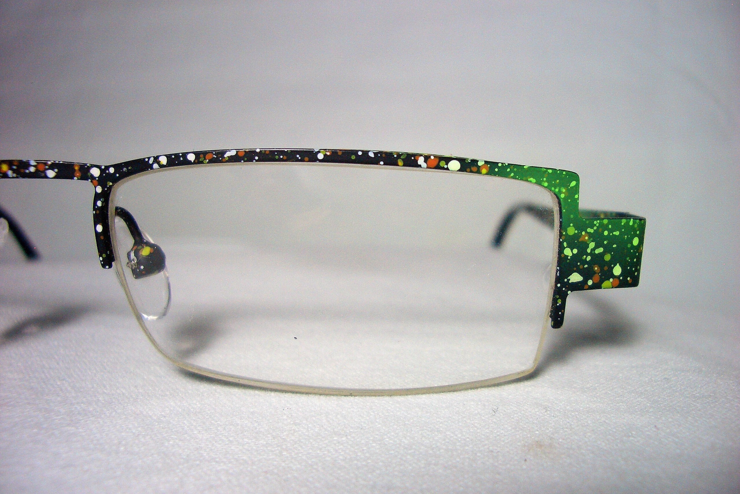 Eyefunc Eyeglases Titanium Alloy Half Rim Frames Square | Etsy