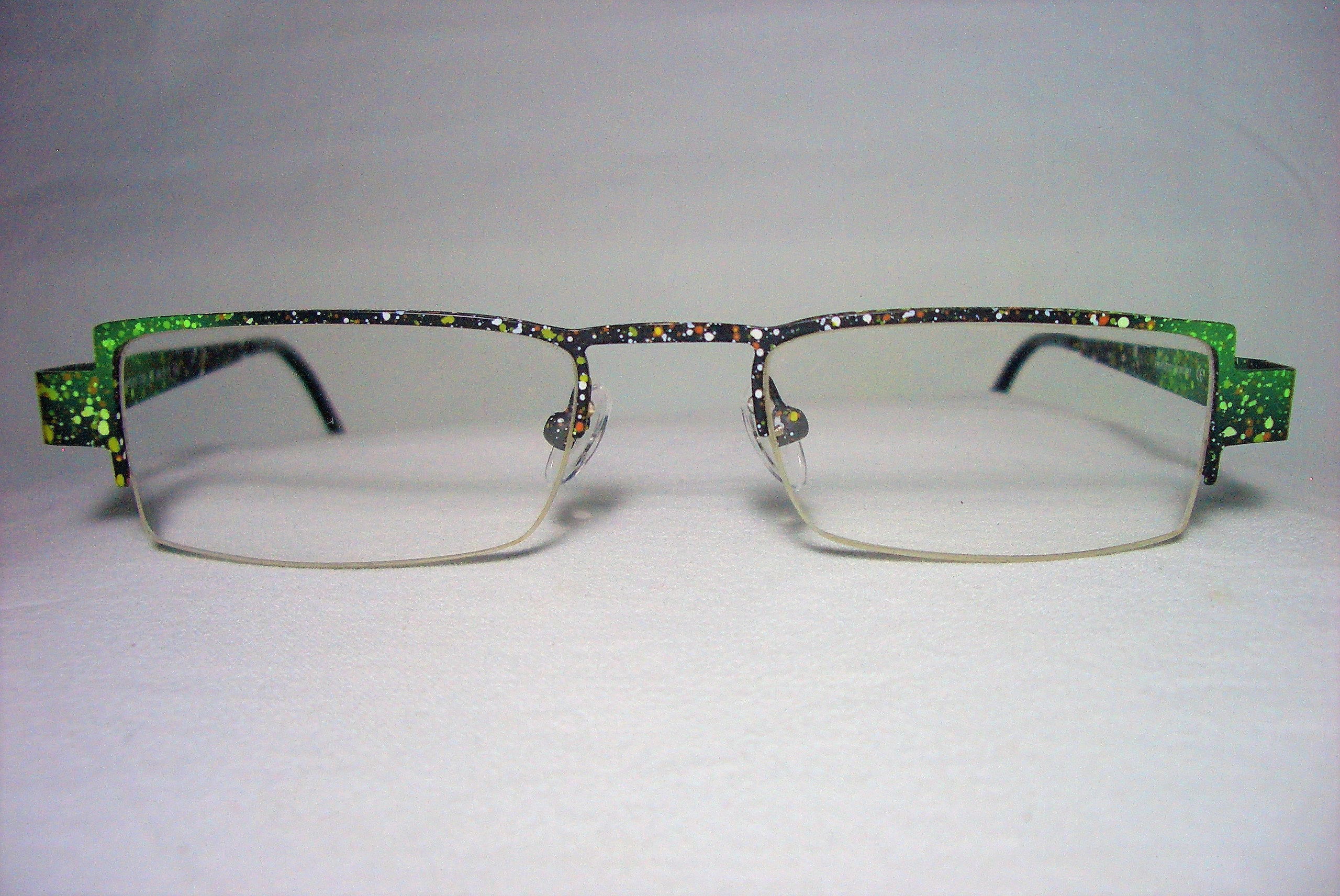 Eyefunc Eyeglases Titanium Alloy Half Rim Frames Square | Etsy