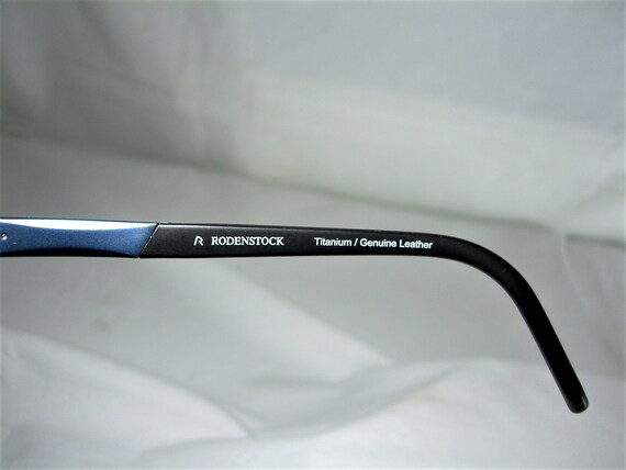 Rodenstock, eyeglasses, Titanium, leather, square, ov… - Gem