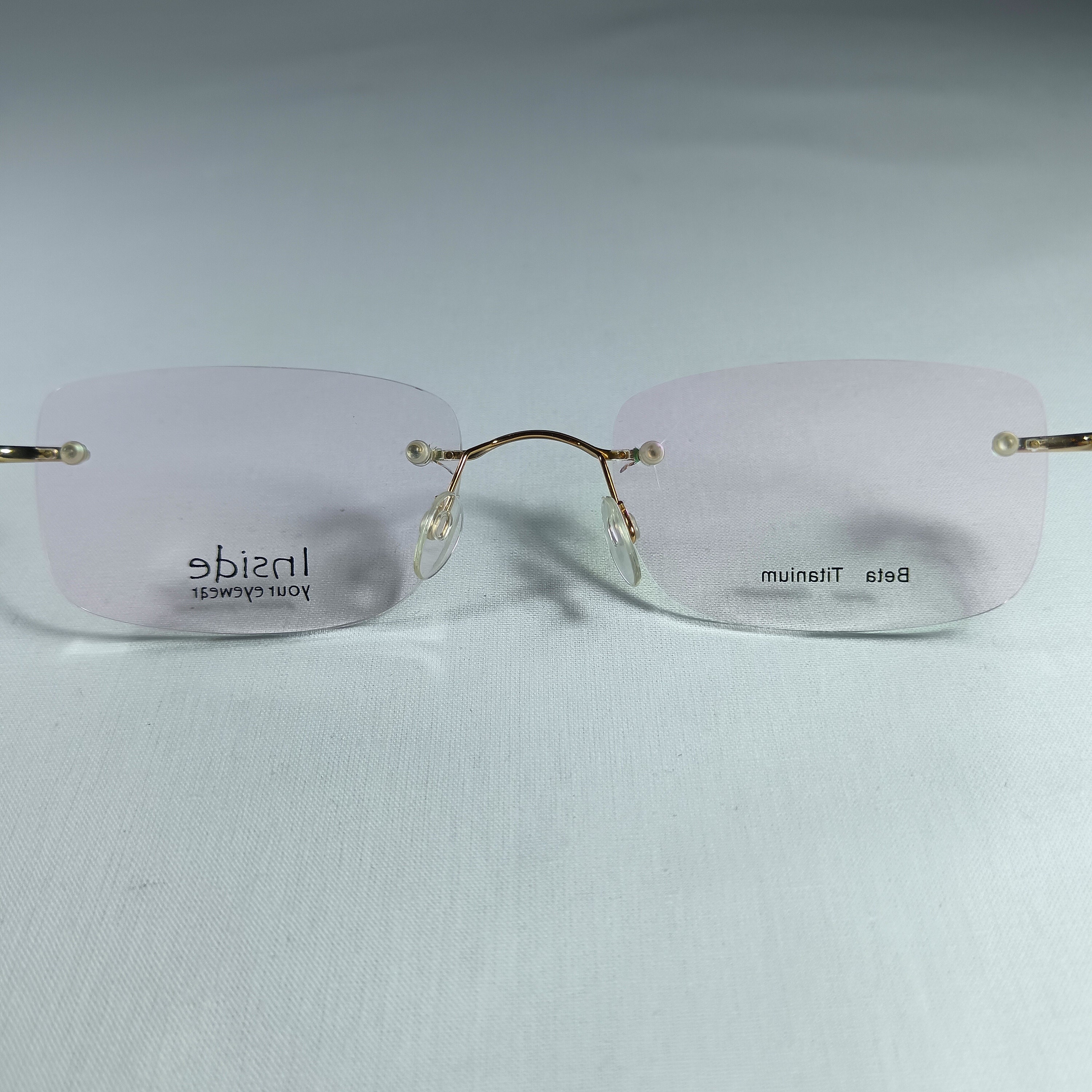 Eyeglasses, Rimless, Beta Titanium, Frames, Iye-japan, New Old Stock ...