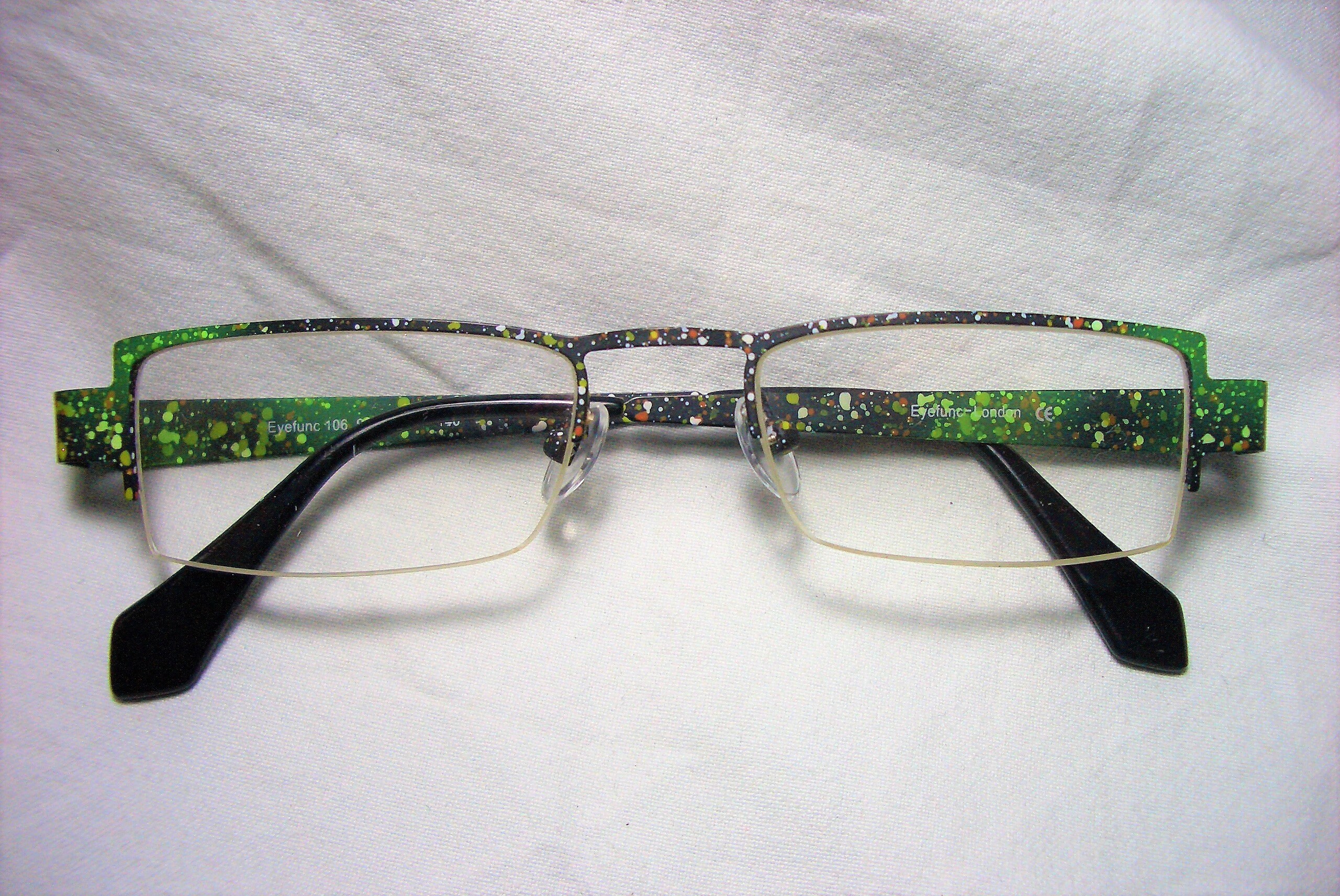 Eyefunc Eyeglases Titanium Alloy Half Rim Frames Square | Etsy