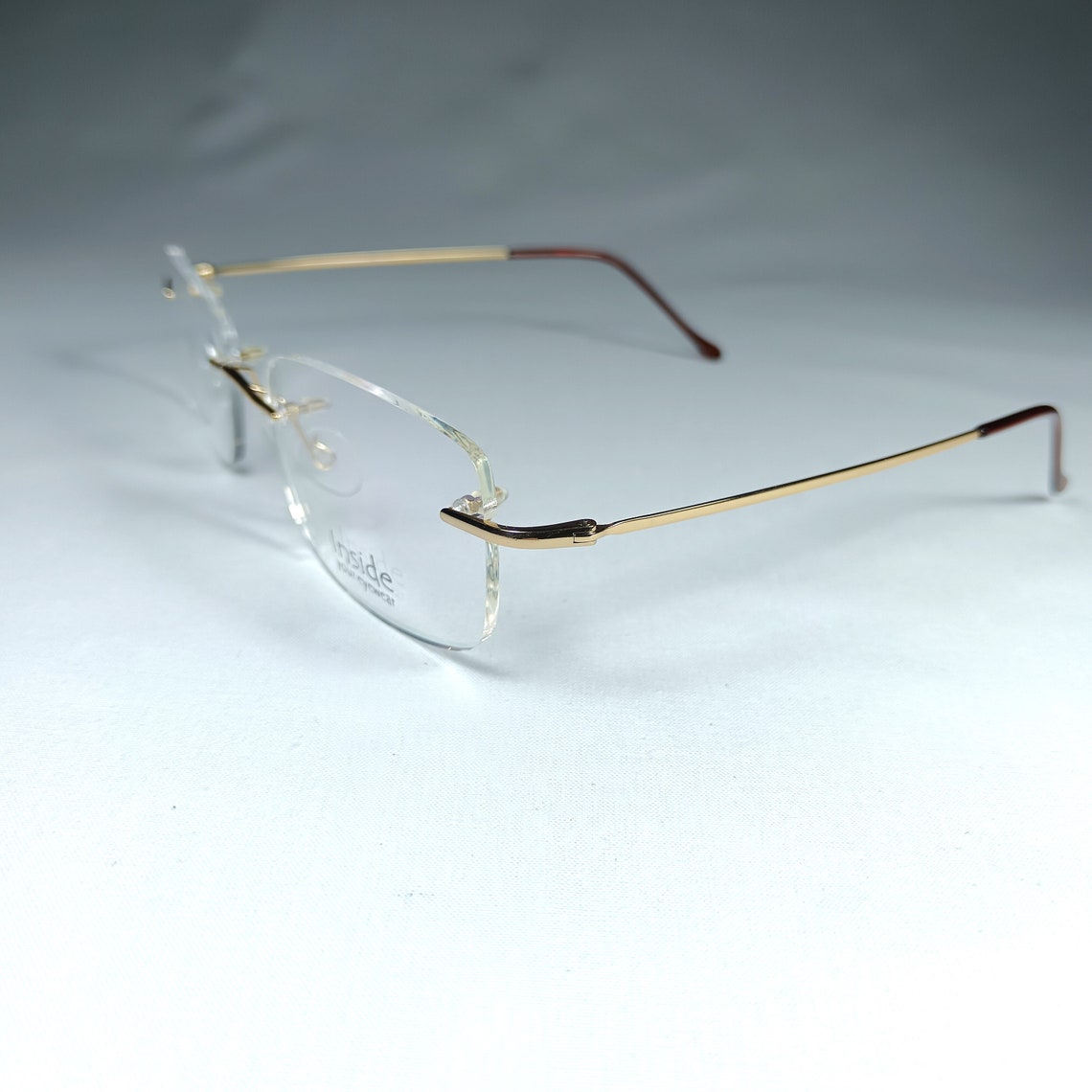 Eyeglasses, Rimless, Beta Titanium, Frames, Iye-japan, New Old Stock ...