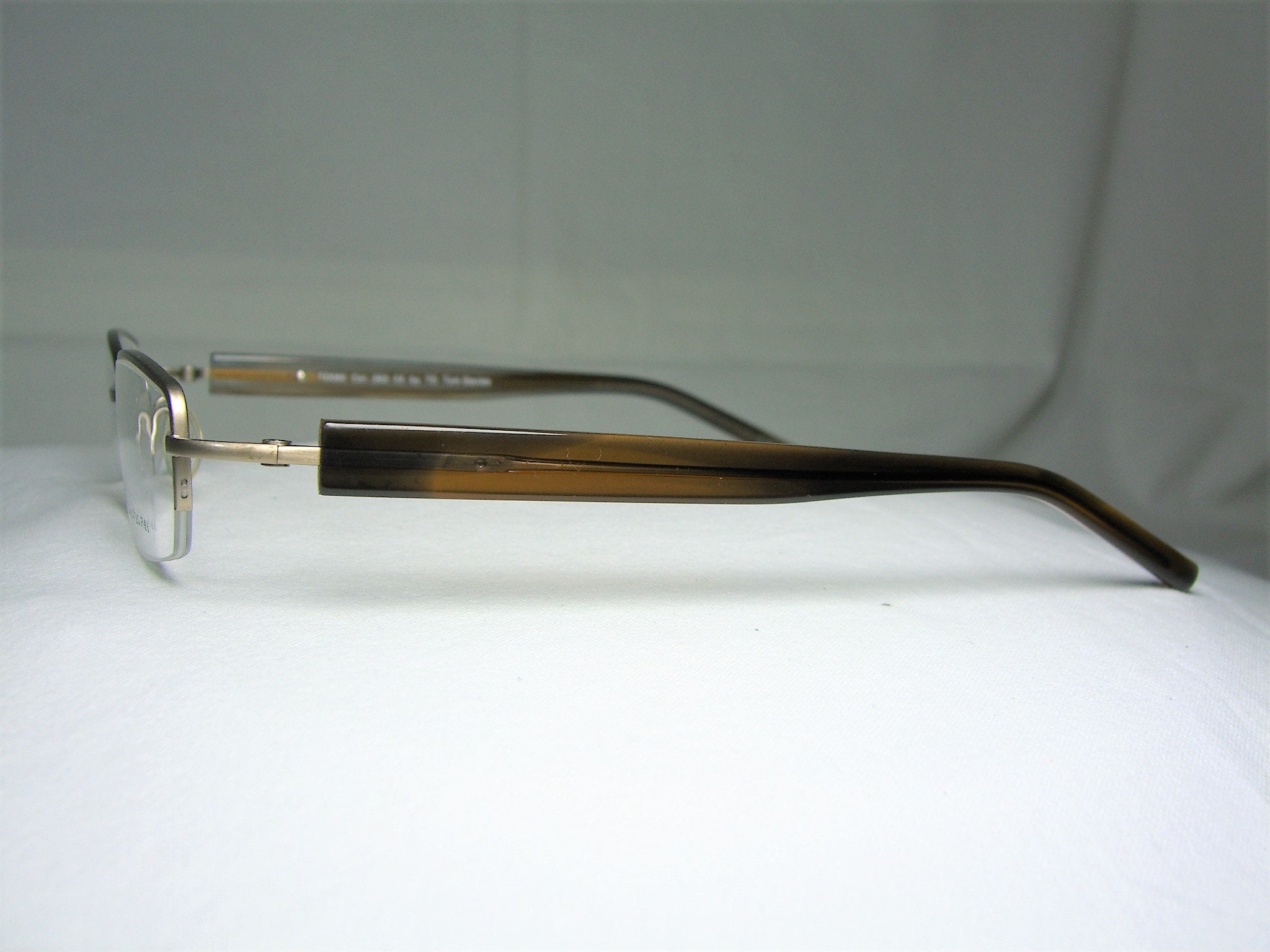 Tom Davies eyeglasses half rim frames square oval | Etsy