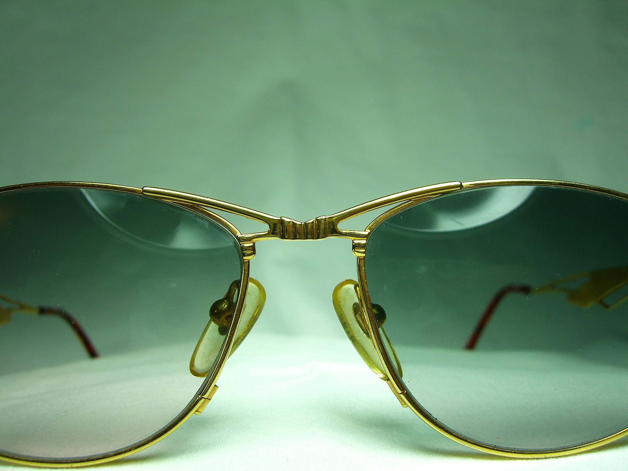 Air Force sunglasses oval gold plated women's frames | Etsy