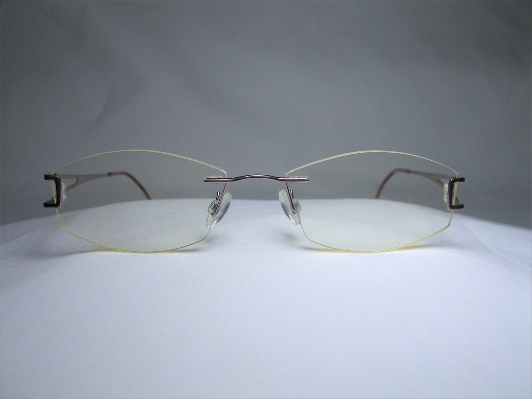 Stepper's, Titanium Eyeglasses, Rimless, Oval, Square, Frames, Men's ...