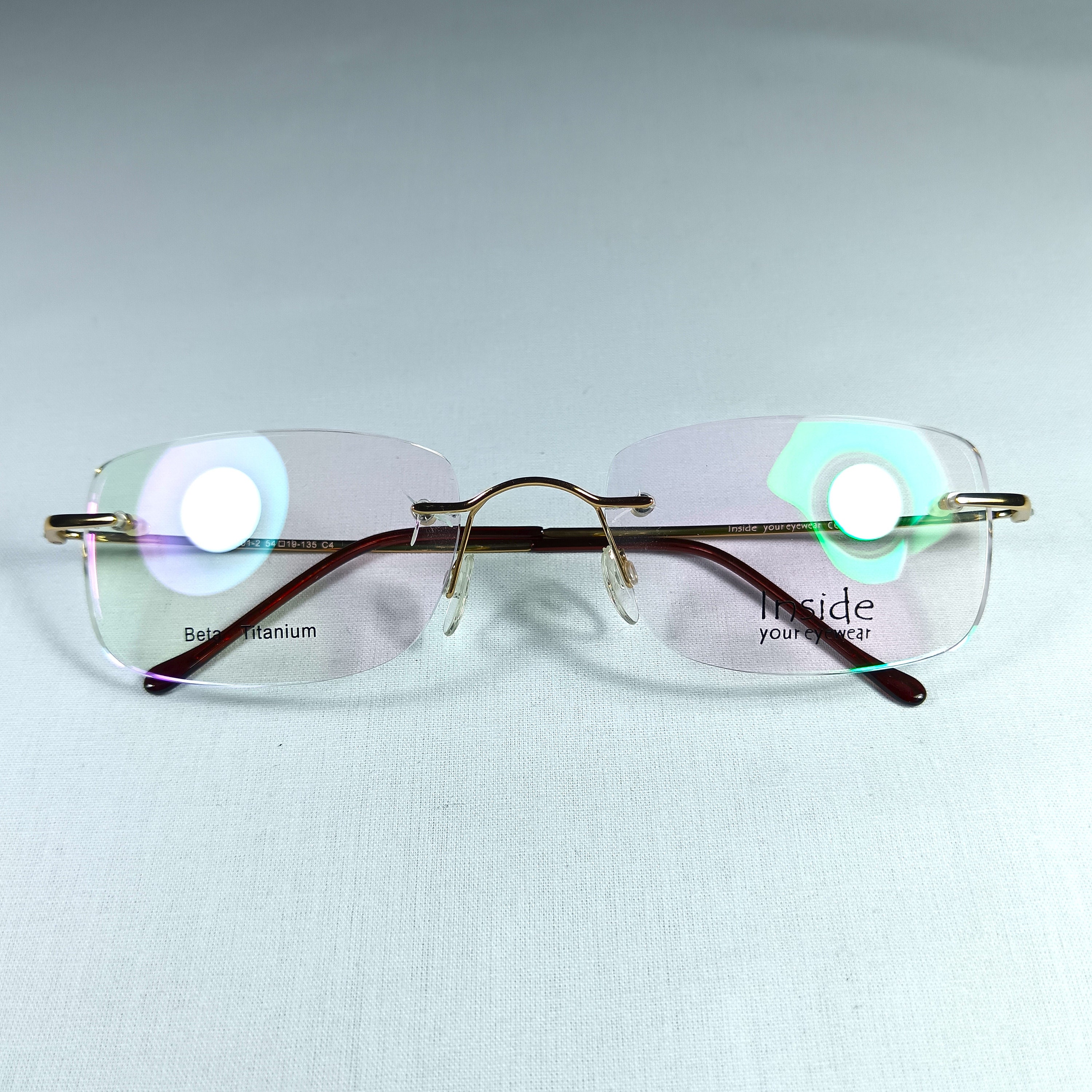 Eyeglasses, Rimless, Beta Titanium, Frames, Iye-japan, New Old Stock ...
