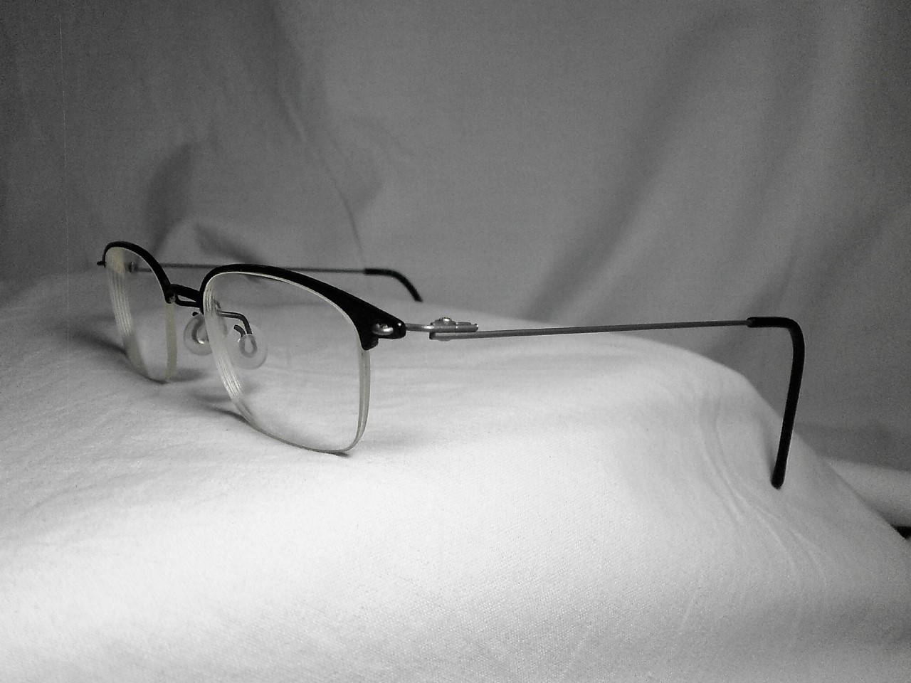 Chai Germany Half Rim Titanium Wire Eyeglasses Frames - Etsy