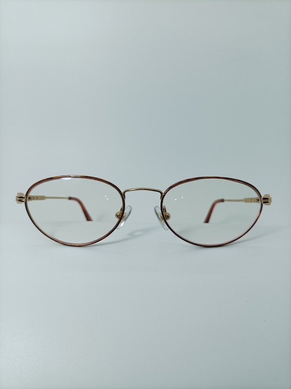Gucci, eyeglasses, Gold plated, oval, frames, hyper v… - Gem
