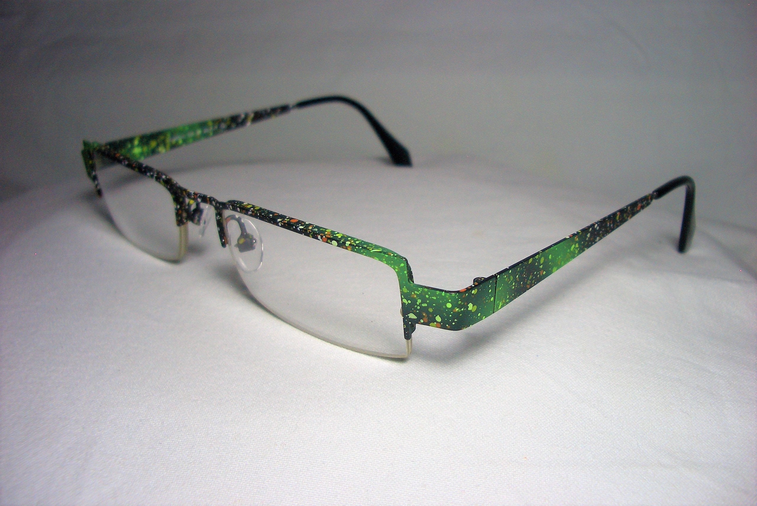 Eyefunc Eyeglases Titanium Alloy Half Rim Frames Square | Etsy