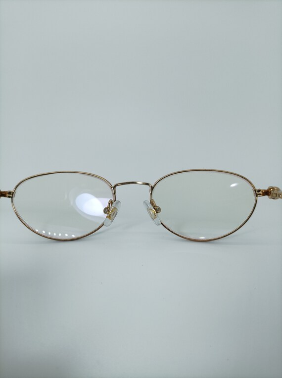 Gucci, eyeglasses, Gold plated, oval, frames, hyper v… - Gem