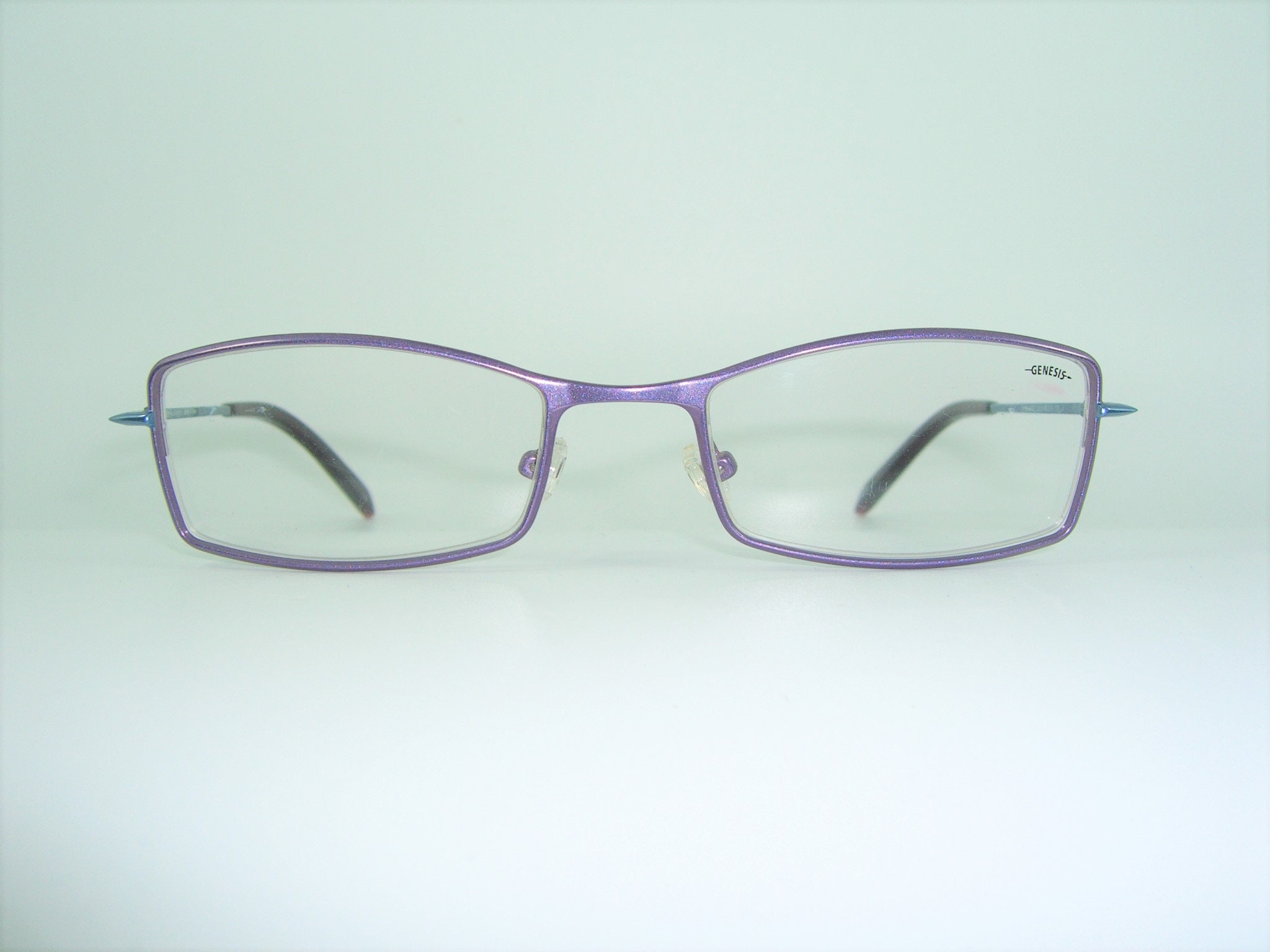 Genesis Eyeglasses Frames Titanium Square Oval NOS | Etsy