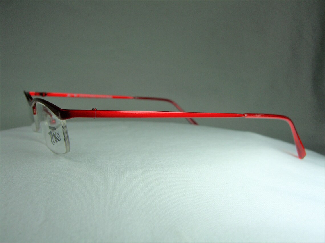 Zenka eyeglasses Titanium alloy half rim square oval | Etsy