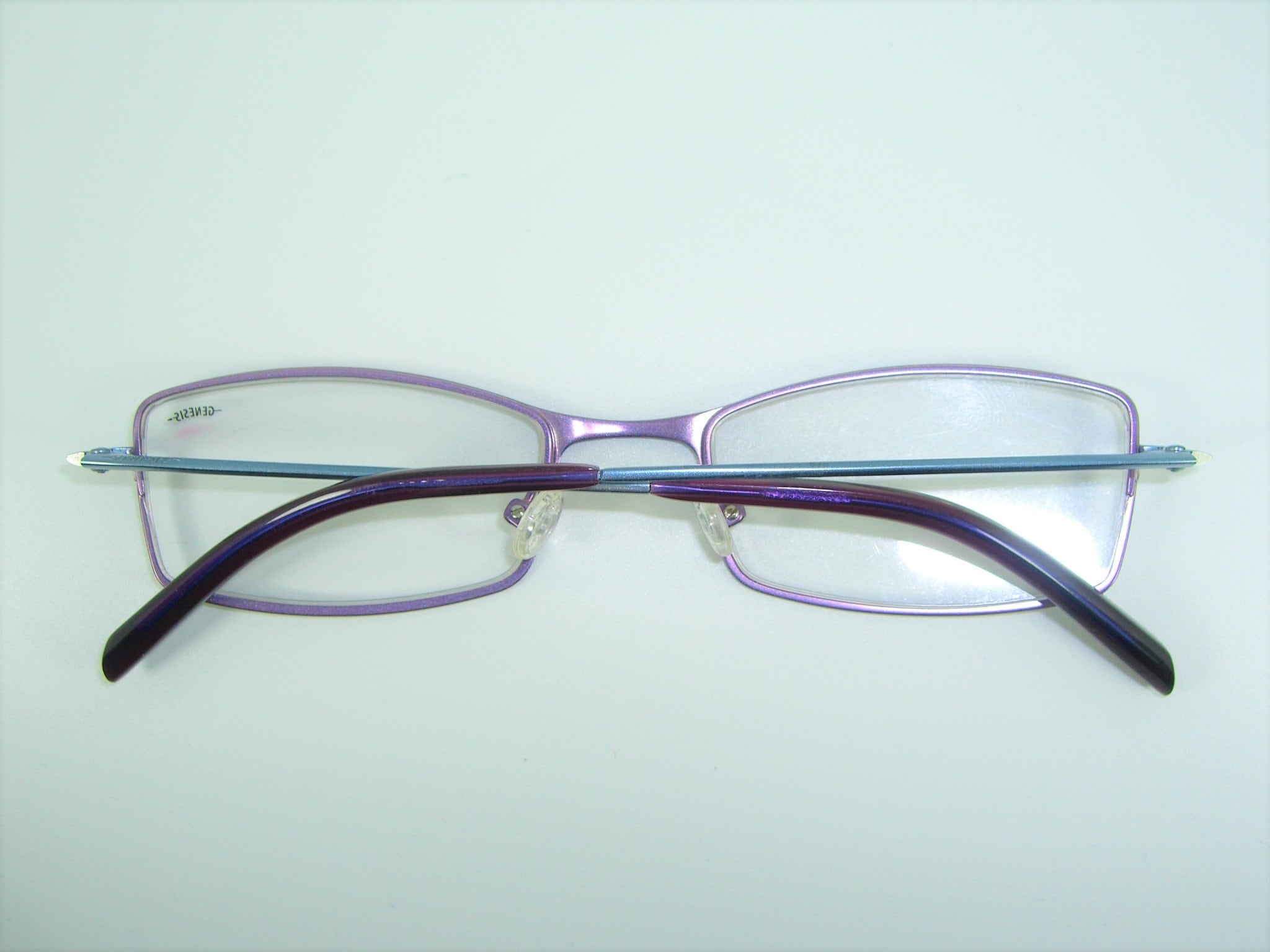 Genesis Eyeglasses Frames Titanium Square Oval NOS | Etsy