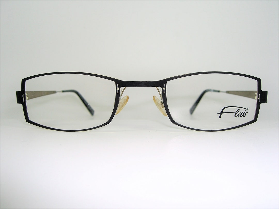 Flair, Eyeglasses, Titanium Alloy, Square, Oval, Frames, NOS, Ultra ...