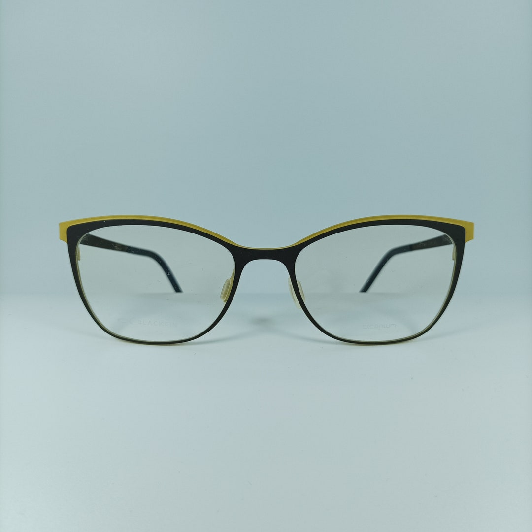 Blackfin Cat Eye Eyeglasses, Pure Titanium Frame, Italy - Etsy UK