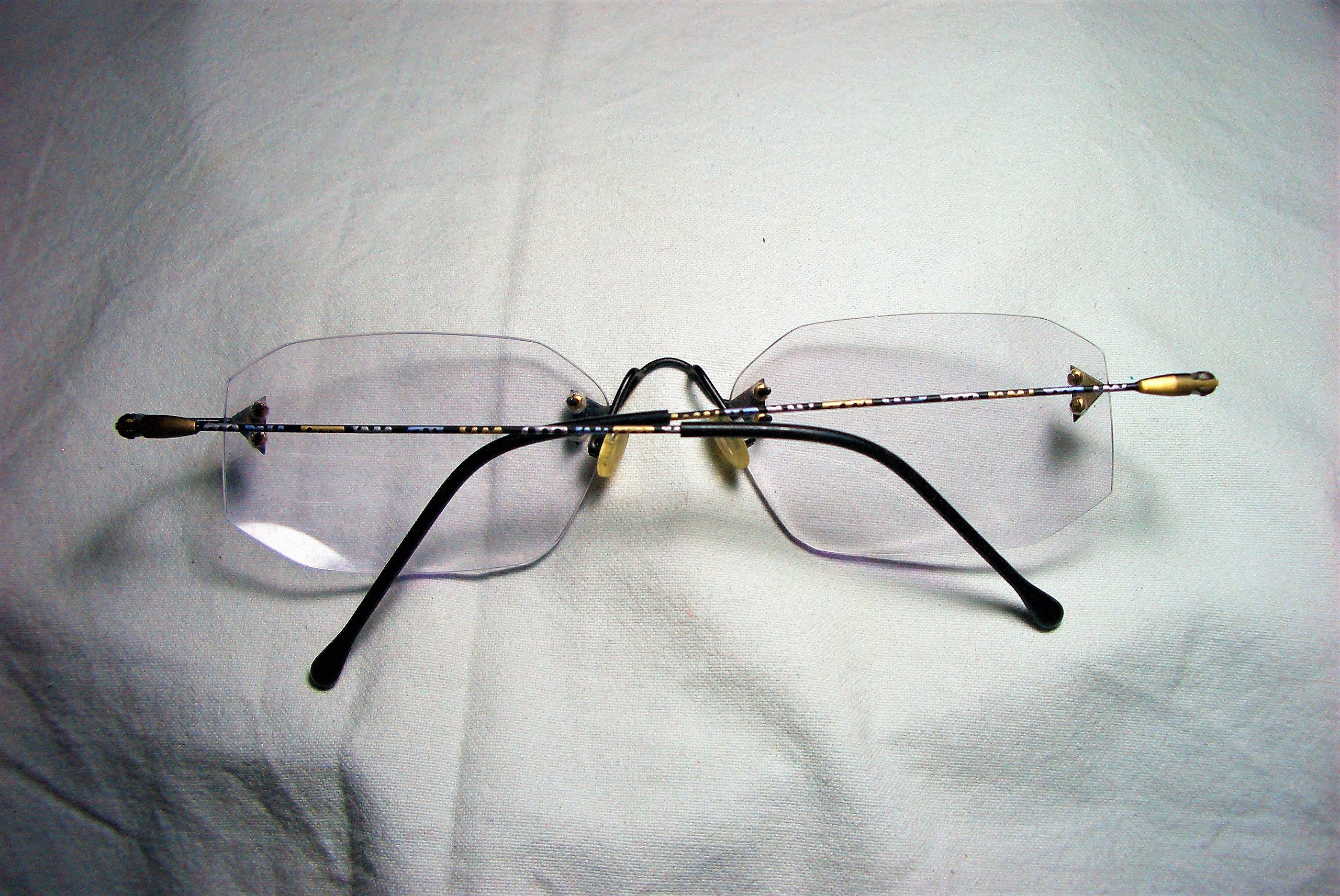 Puma eyeglasses Titanium rimless hexagonal square oval | Etsy