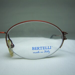 Bertelli, Eyeglasses, Titanium, Half Rim, Frames, Round, Oval, Men's ...