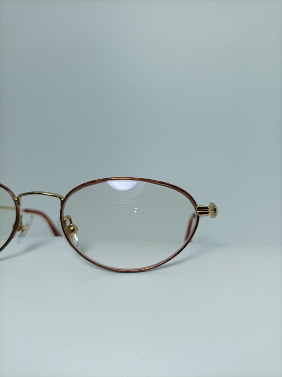 Gucci, eyeglasses, Gold plated, oval, frames, hyper v… - Gem