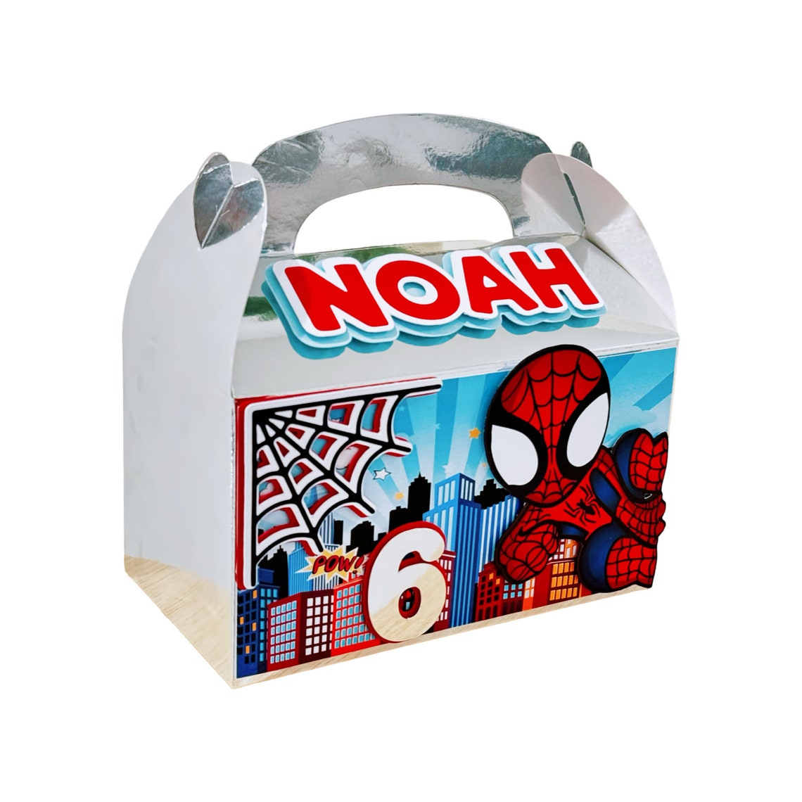 Spiderman Favor Box. Spidey Treat Boxes. Personalized. - Etsy