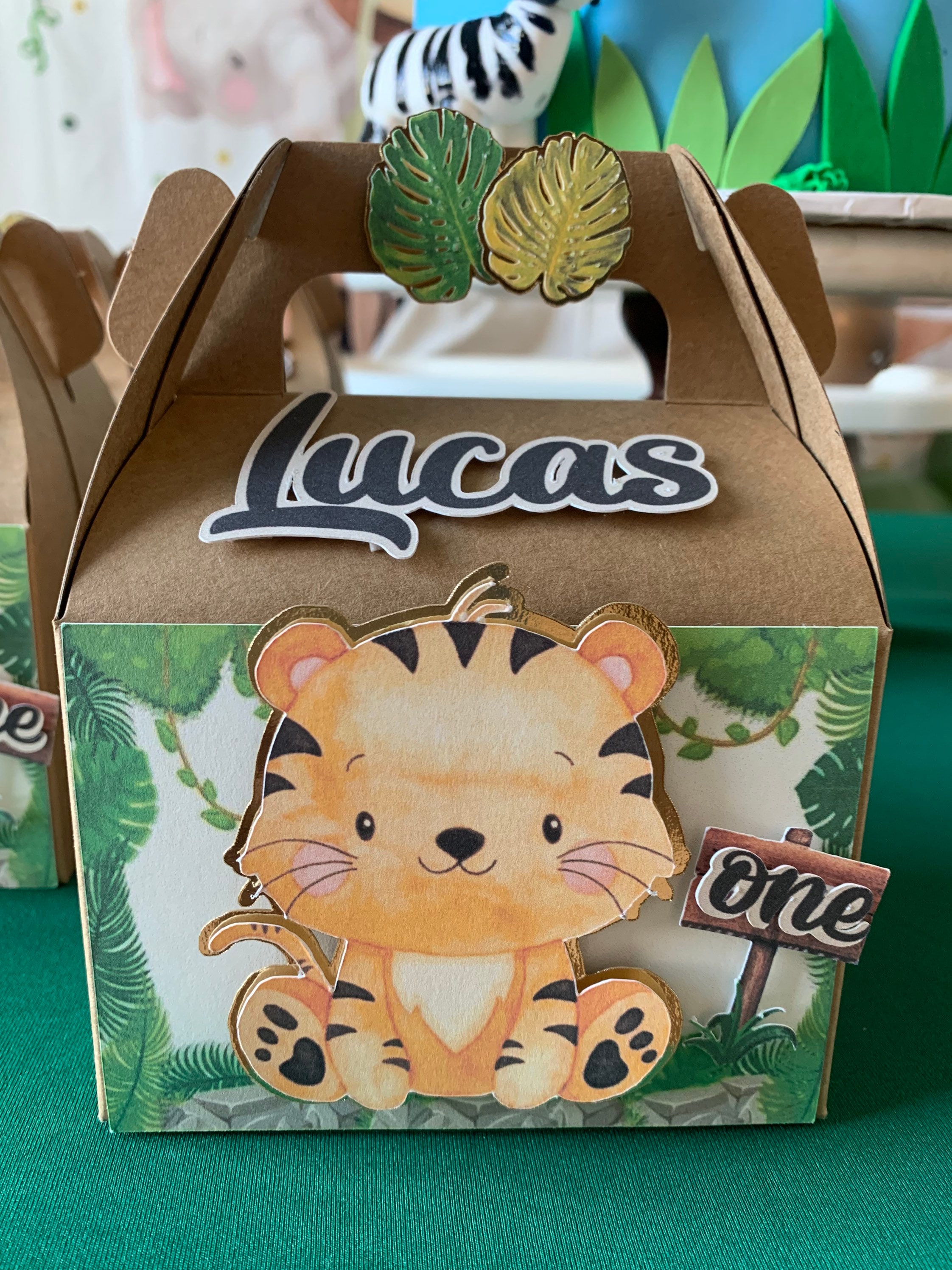 Baby Safari Animals Favor Boxes. Treat Boxes. Personalized. - Etsy