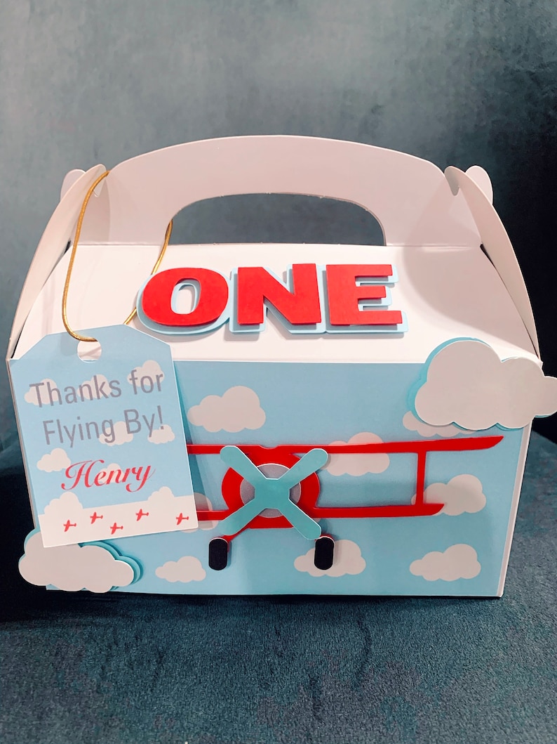 Airplane Favor Boxes. Treat Boxes. Personalized. - Etsy