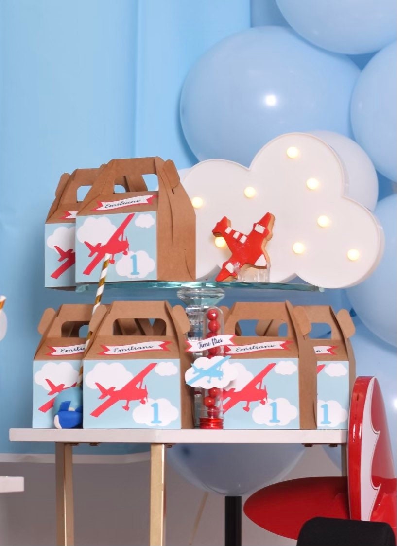 Airplane Favor Boxes. Treat Boxes. Personalized. - Etsy