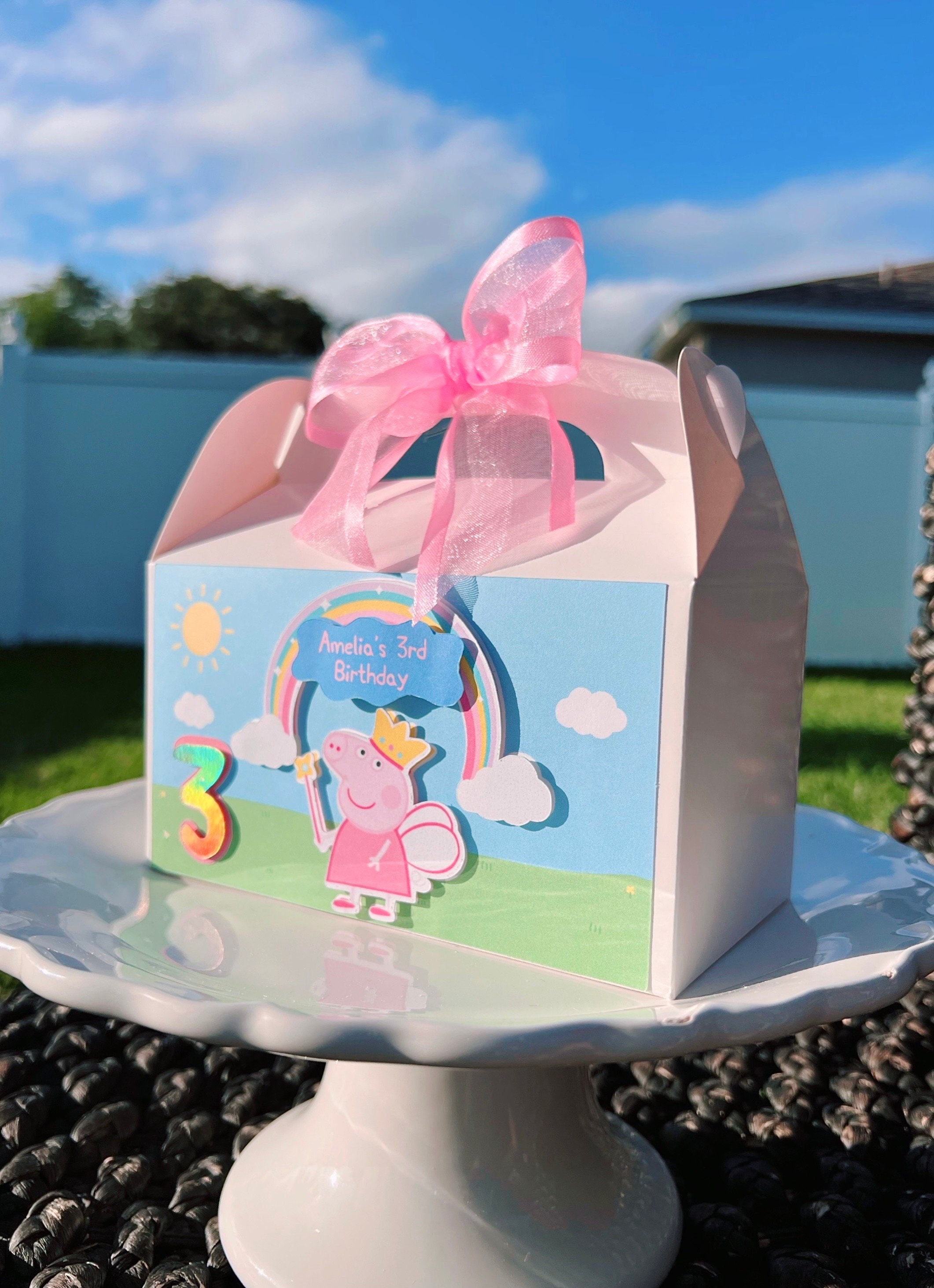 Pink Pig Favor Box, Party Decor - Etsy