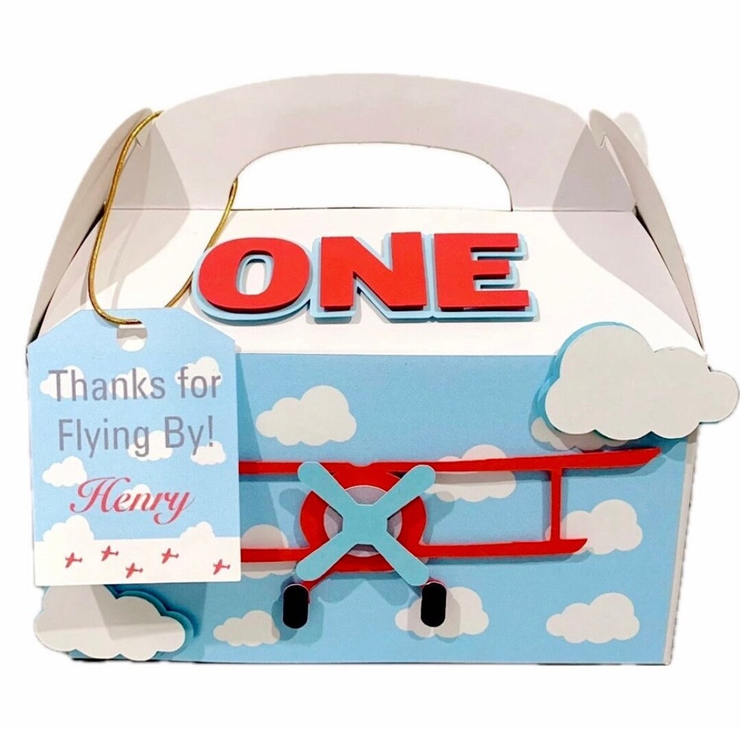 Airplane Favor Boxes. Treat Boxes. Personalized. - Etsy