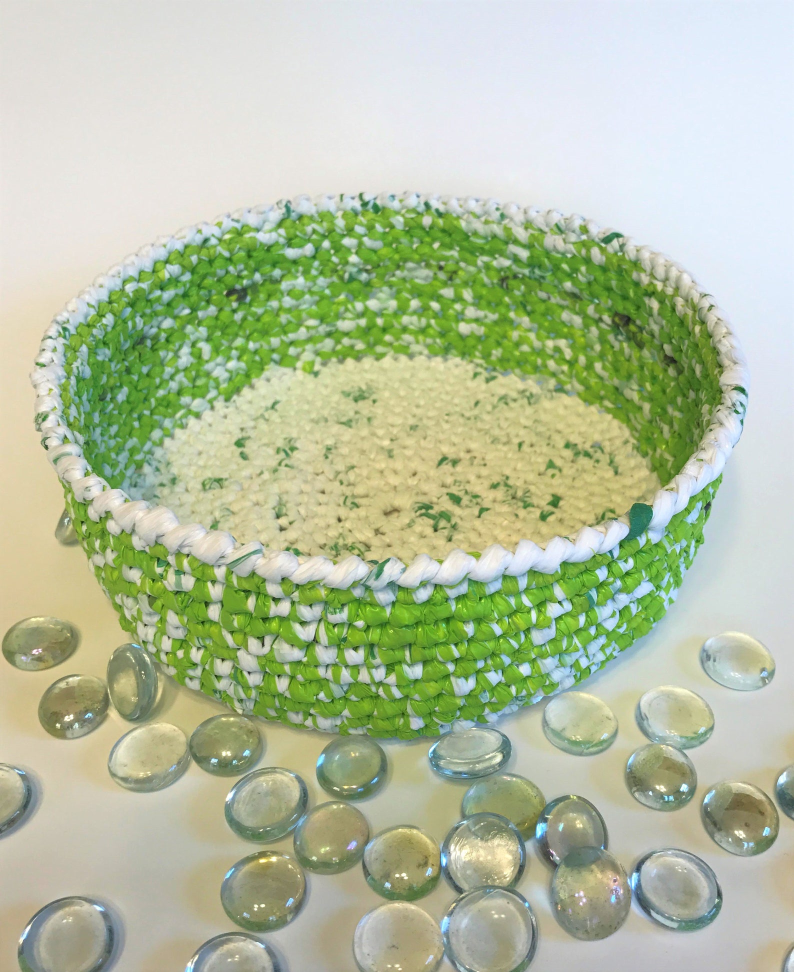 Baskets Made of Recycled Plastic Bags - Etsy