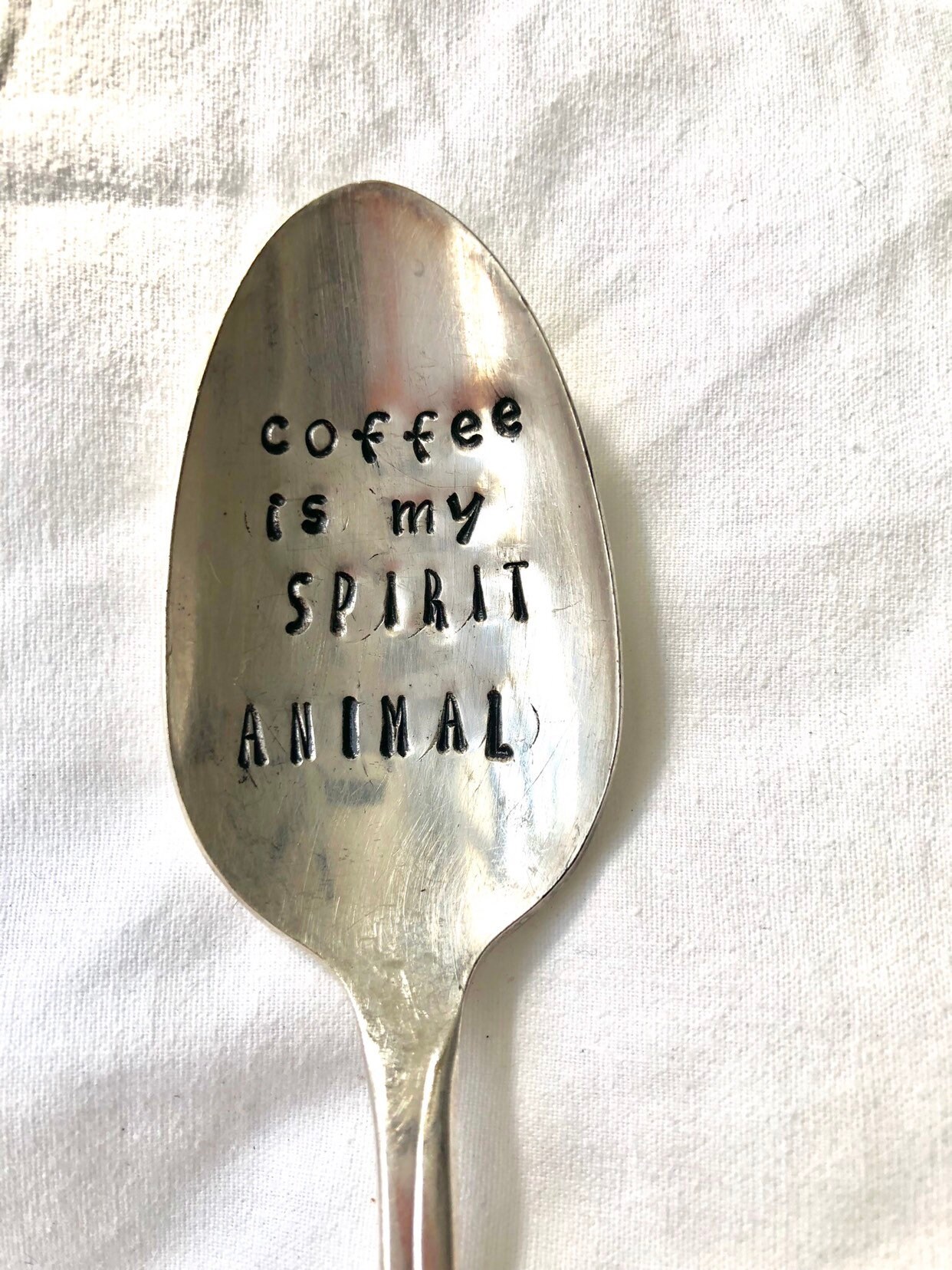 Hand Stamped Silver Plated Spoon: Funny Sayings, Custom - Etsy