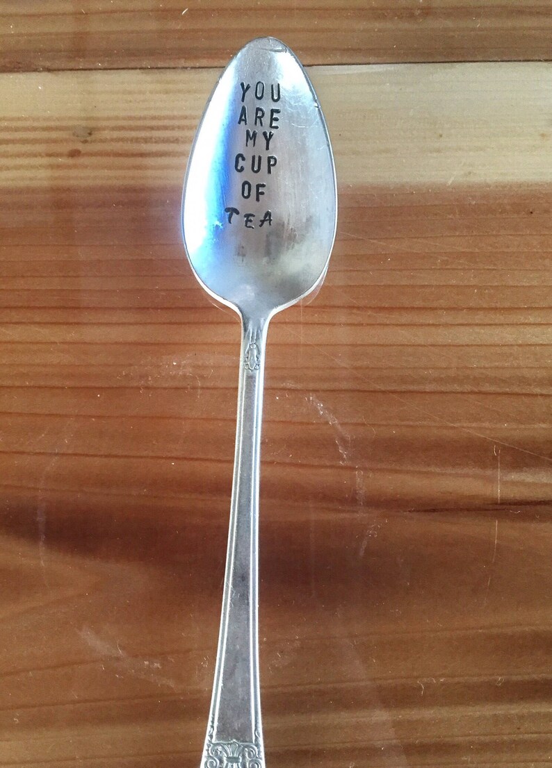 Stamped Spoons With Funny And Cute Sayings Or Custom Spoon Etsy