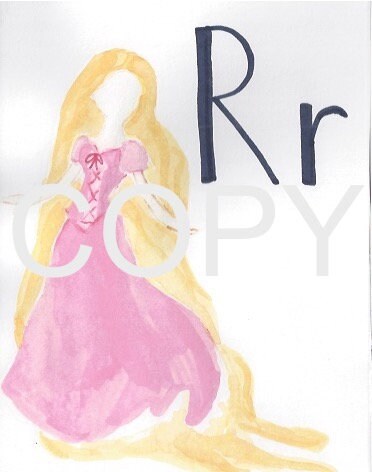 Princess ABC Alphabet Cards for Learning Printable Download ...