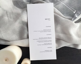 Hand lettered menu | Etsy