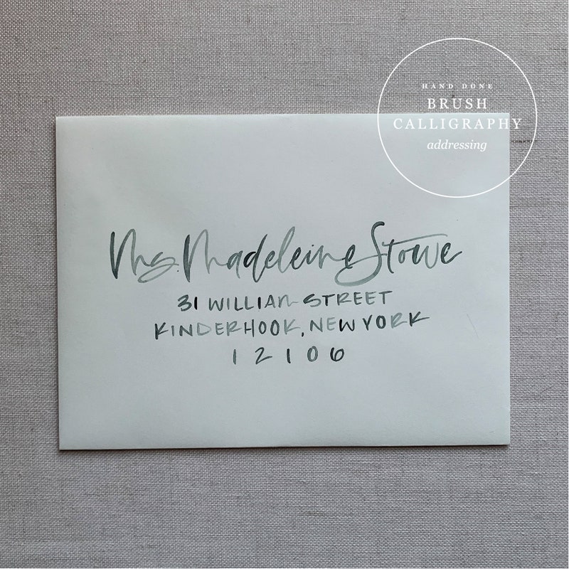 Calligraphy Envelope - Etsy