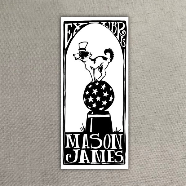 Ex Libris Bookplate Sticker - Etsy
