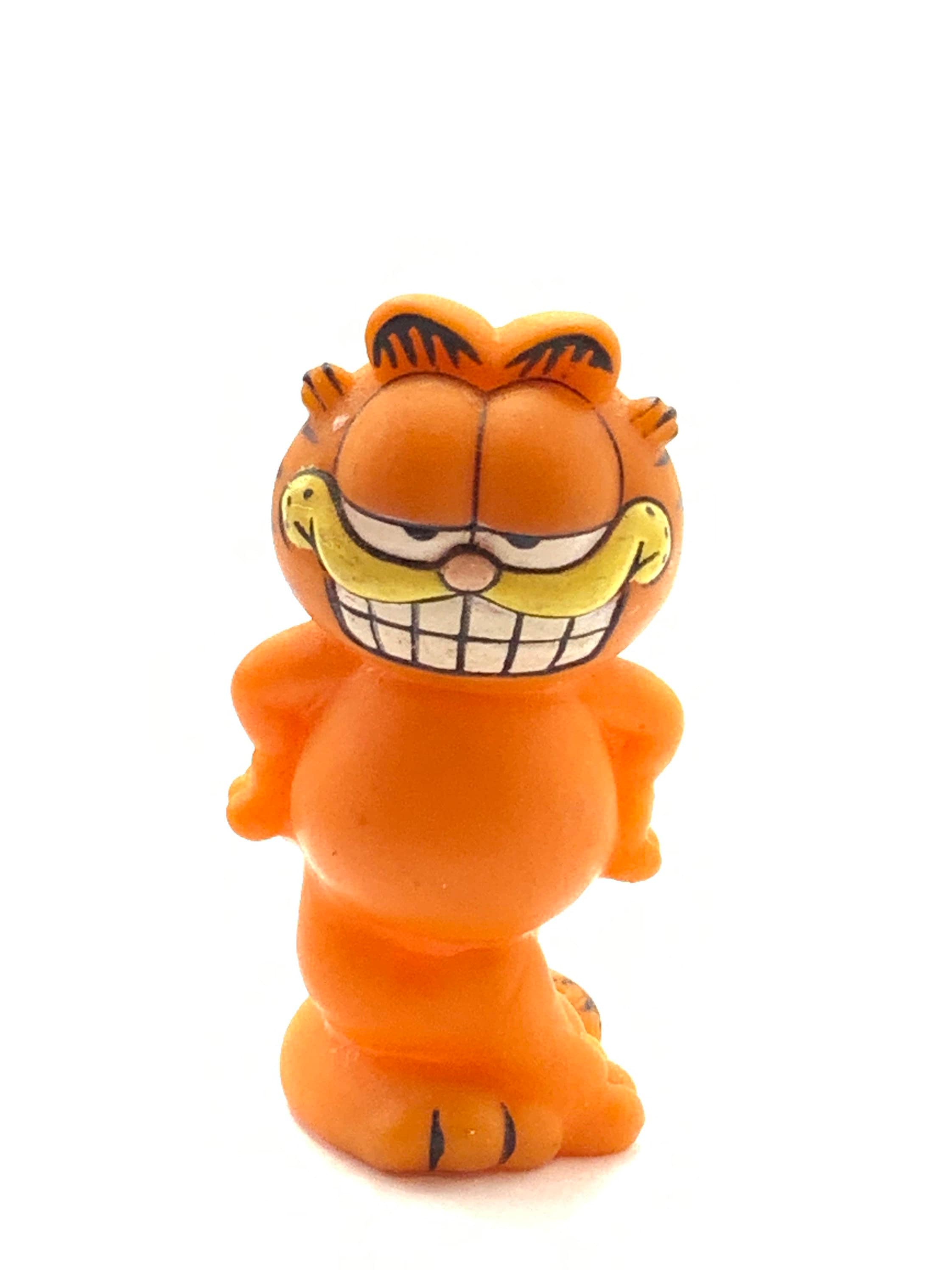 Vintage Mr. Garfield with a funny smile figurine cat | Etsy
