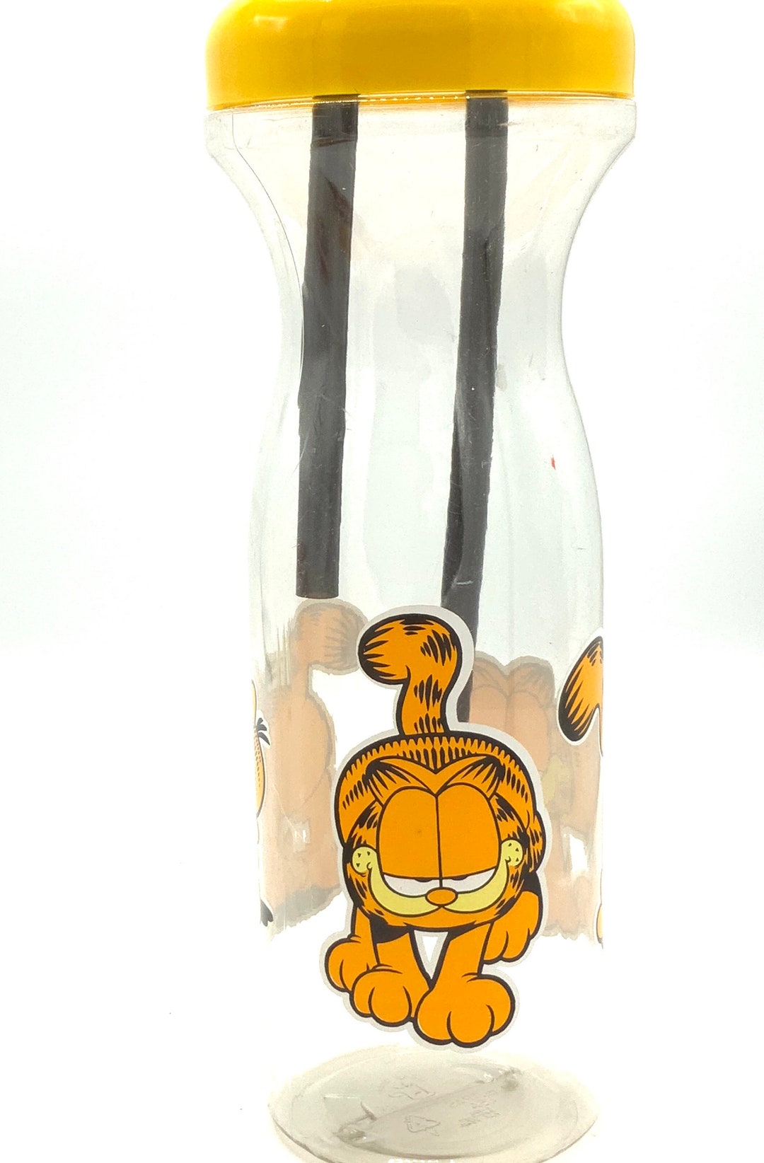 Gorgeous Collectible and Vintage Garfield Water Bottle, Tall, Plastic ...