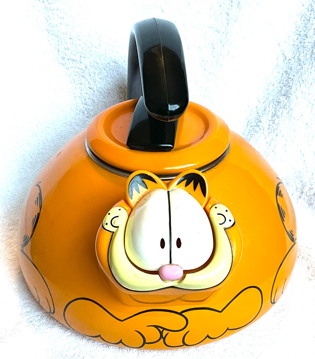Gorgeous Collectible and Vintage Garfield Whistling Teapot, Orange ...