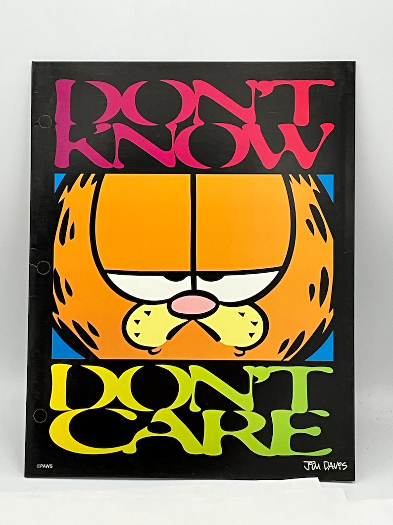 Gorgeous Collectible and Vintage Garfield Mead Folders, Cat School ...