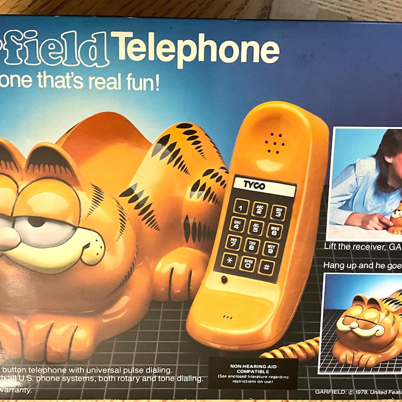 Garfield Telephone - Etsy