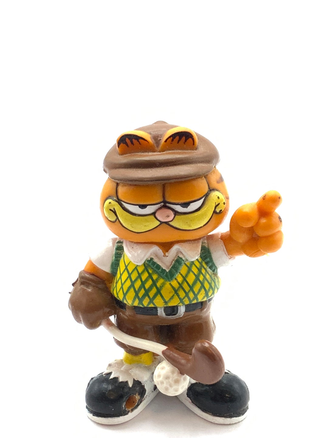 Vintage Garfield is Playing Golf, Cat, Orange, Figurine. - Etsy