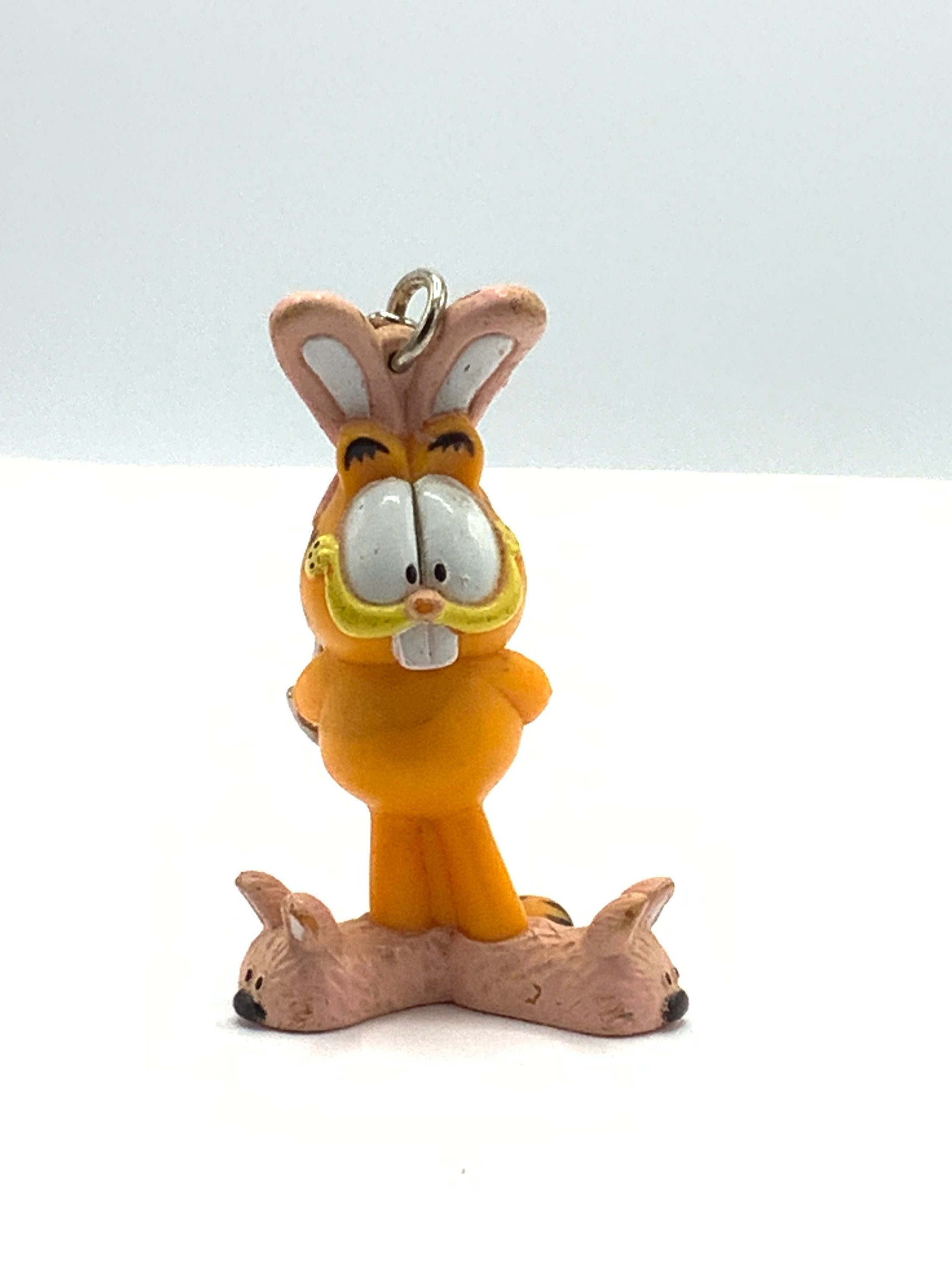 Gorgeous Collectible Garfield as Rabbit Keychain Figurine - Etsy UK