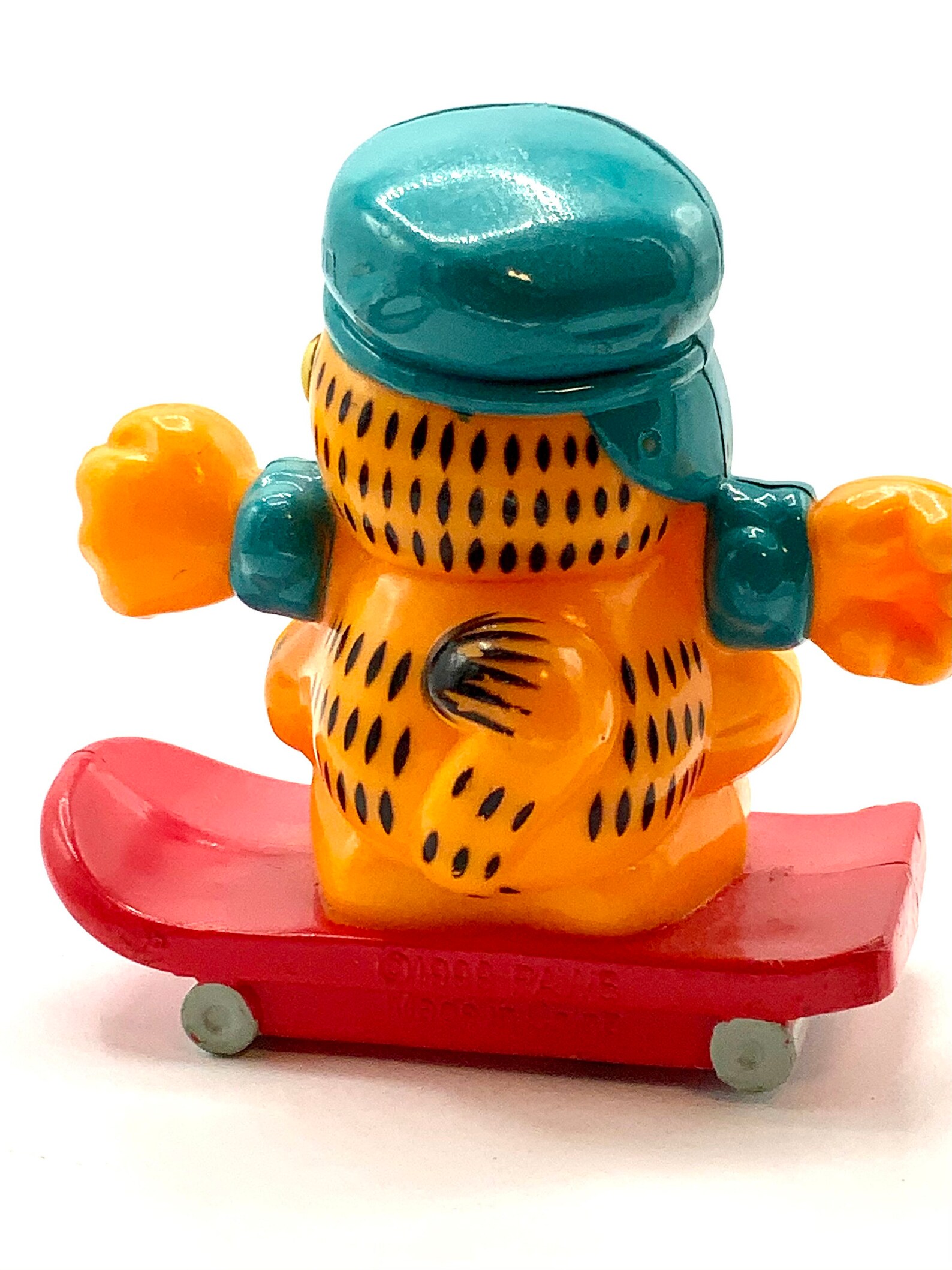 Vintage Garfield Skateboard Figurine Cat Orange. - Etsy